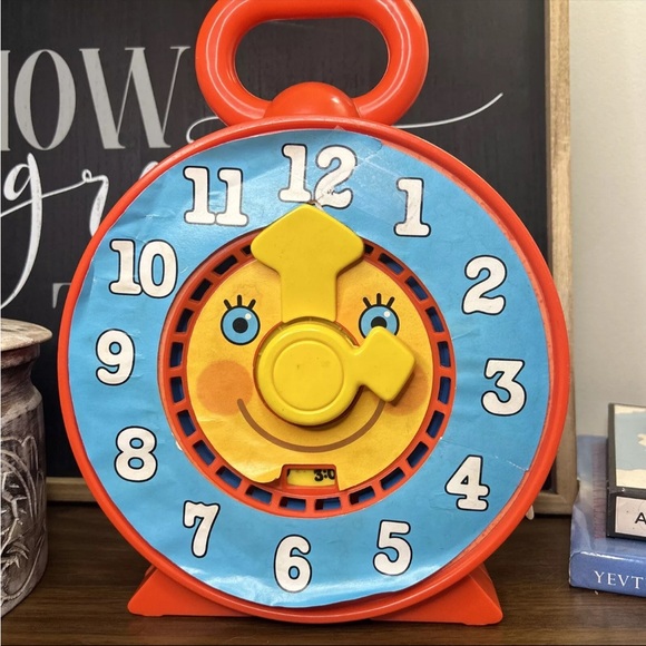 Mattel | Toys | Vintage 981 Mattel Preschool See N Say Talking Clock ...